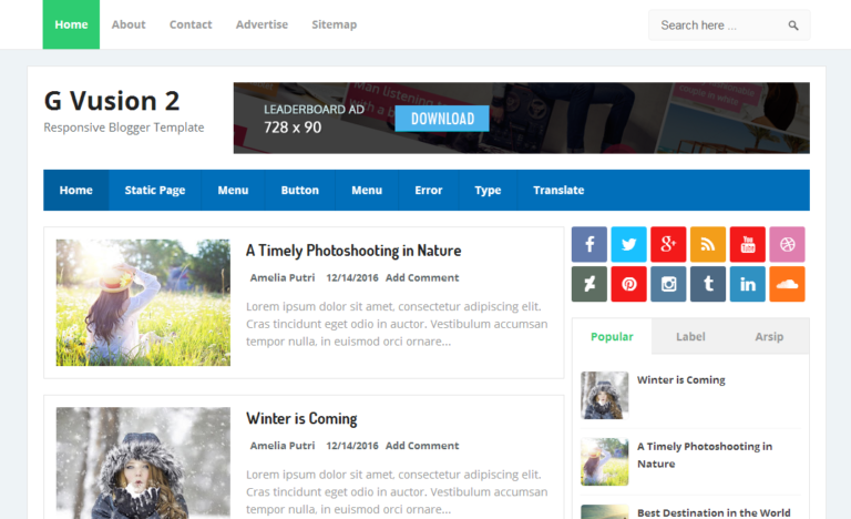 Free SEO Friendly Blogger Templates (100% Optimized for SEO)