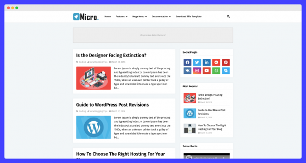 39+ Best SEO Friendly Blogger Templates { Free List } 2022